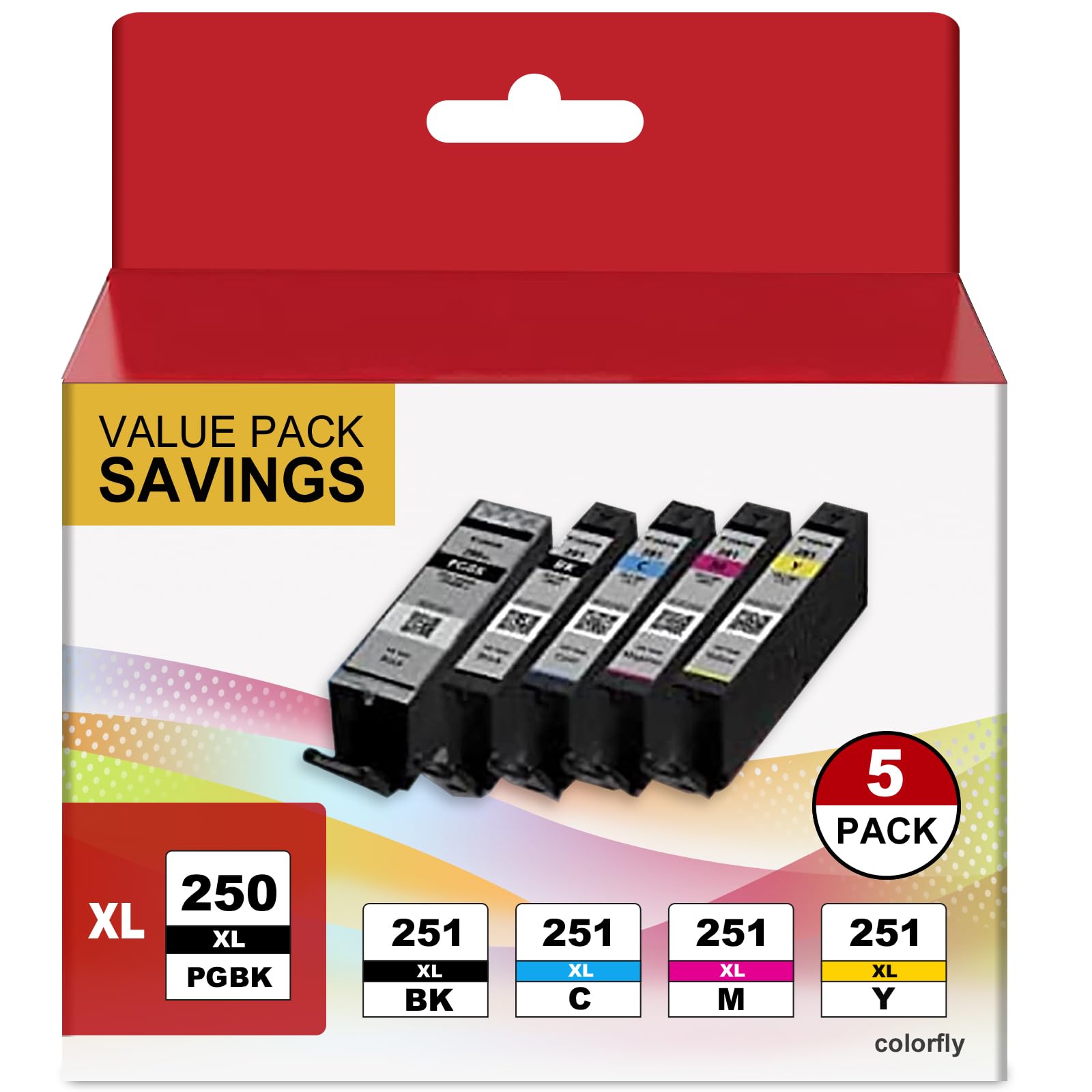 Amazon.com: 250 251 Ink cartridges Compatible for Canon 250 and 251 Ink ...