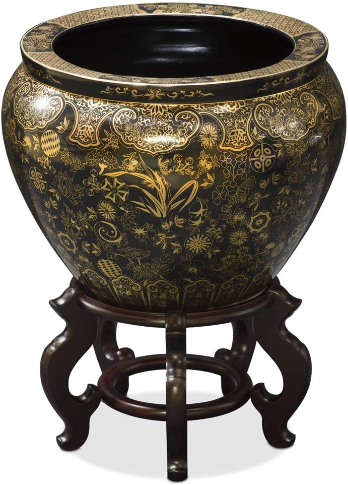 Amazon.com: Classic Japanese Chinese Asian Ceramic Planter - 14" Plum ...