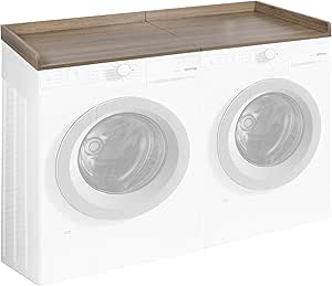Amazon.com: Washer Dryer Countertop, Laundry Countertop with Edge Rails ...