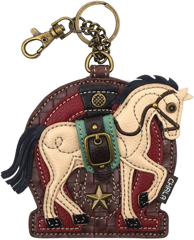 Amazon.com: Chala Handbags Horse Key Fob, Horse lovers Keychain ...