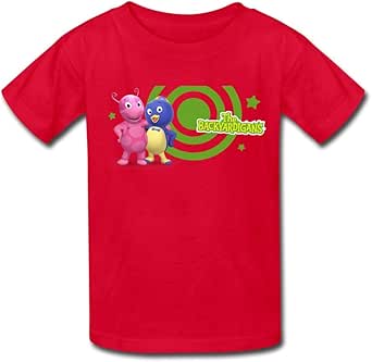 Amazon.com: Kid's Funny Quotes Backyardigans T-shirts Size XL Red ...