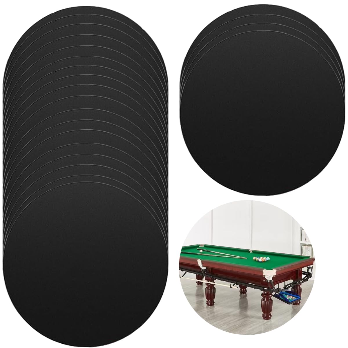 Pool Table Leg Coasters RayChee 54" Folding Pool Billiard Table,