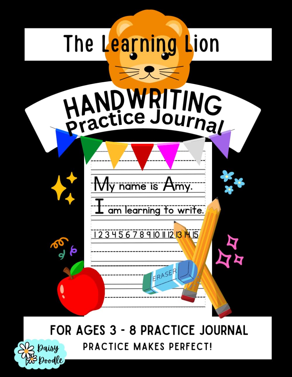 Amazon.com: The Learning Lion Handwriting Practice Journal: Doodle ...