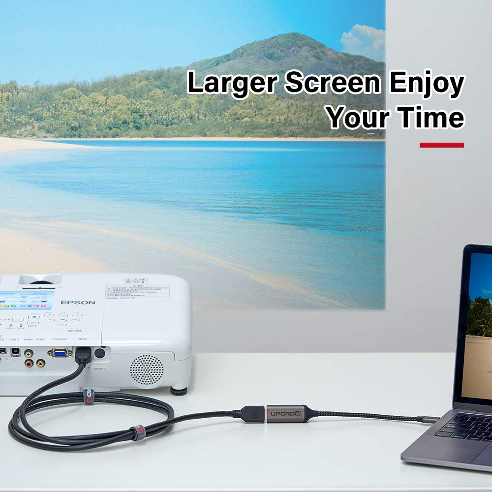 Snapklik.com : Upgrow USB C To HDMI Adapter 4K60Hz Cable Type C To HDMI ...