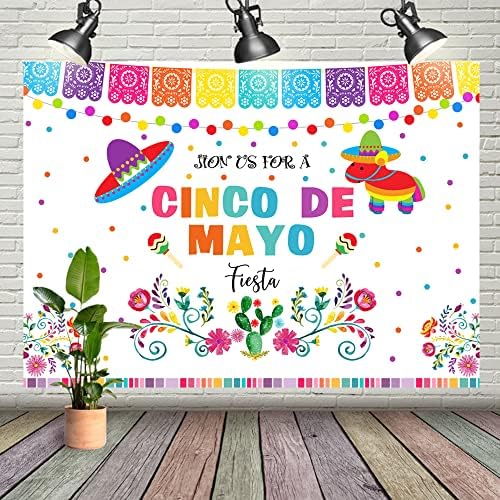 Amazon.com : 7x5ft It's a Cinco De Mayo Fiesta Backdrop Fifth of May ...