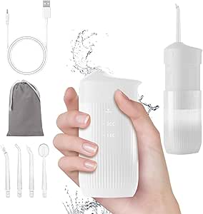houscly Portable Water Flosser for Teeth Travel Mini Water Pick Small ...