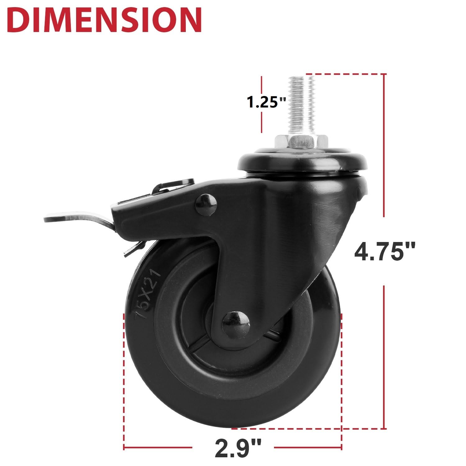 Snapklik.com : Locking Caster Wheels For Pit Boss, Louisiana Grill ...
