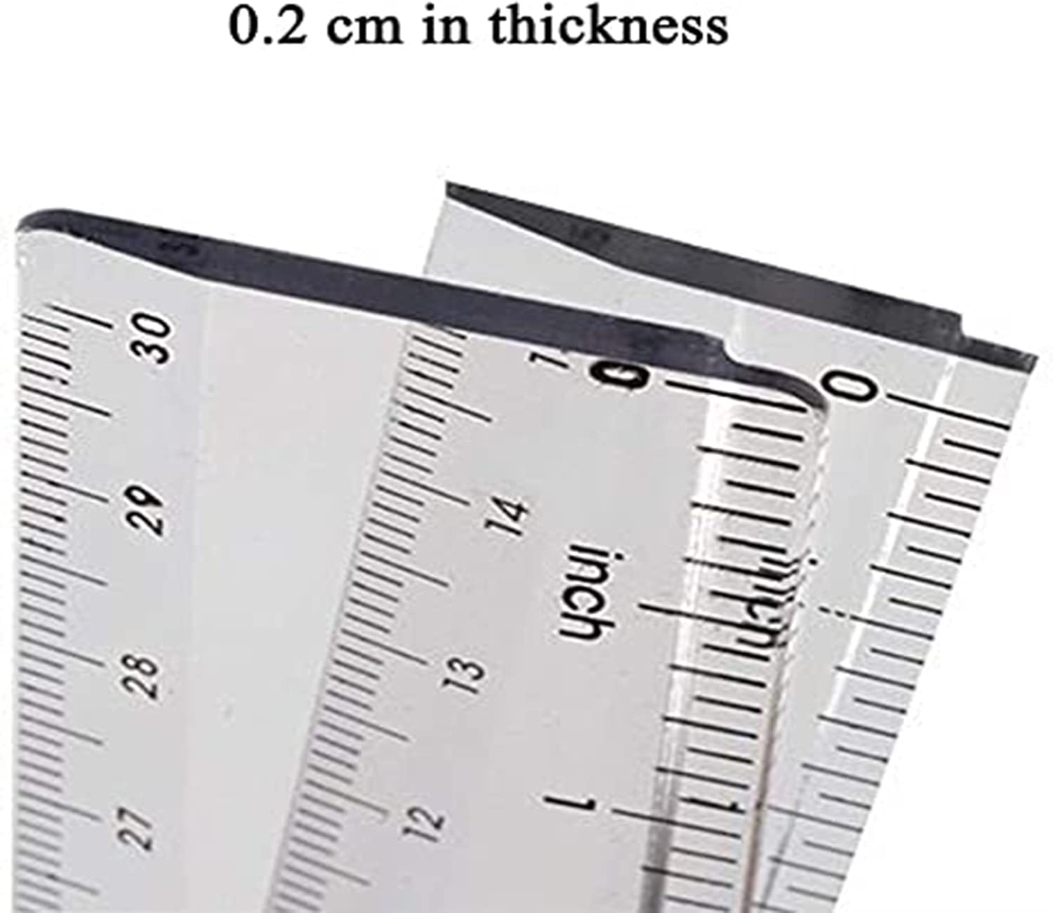 Bulk Rulers Pack 10-Pack 6 Inch Clear Plastic Rulers - Dual Scale ...