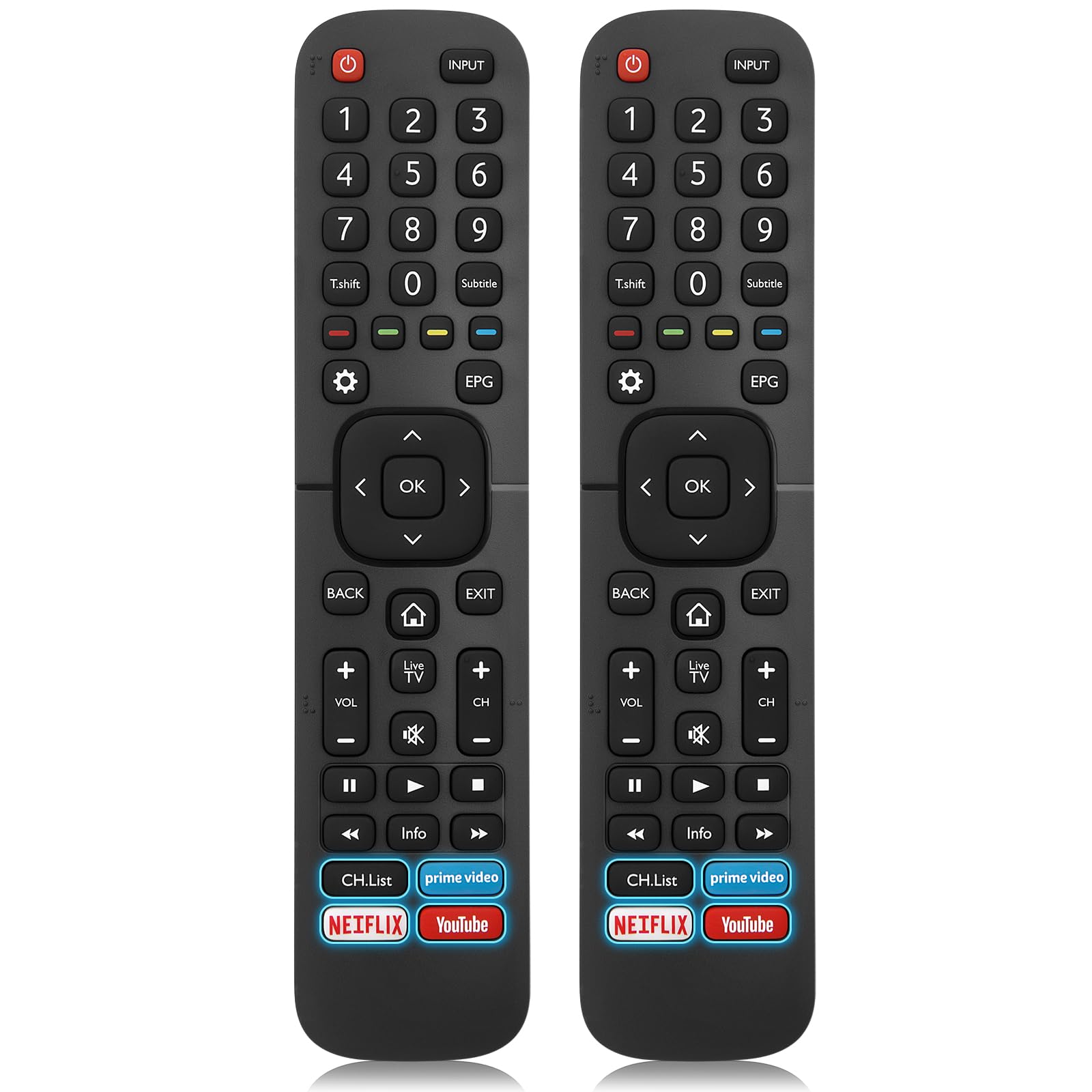 (Pack of 2) Universal Remote Control for Hisense LED Smart TV ...