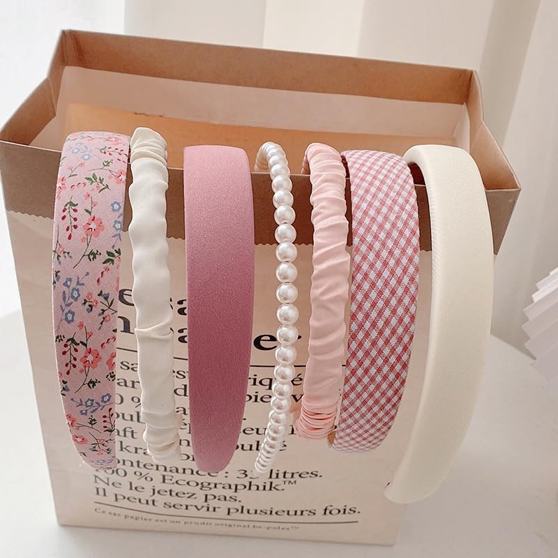 Amazon.com : Agirlvct 7 Pack Cute Headbands for Women,Non Slip Flower ...