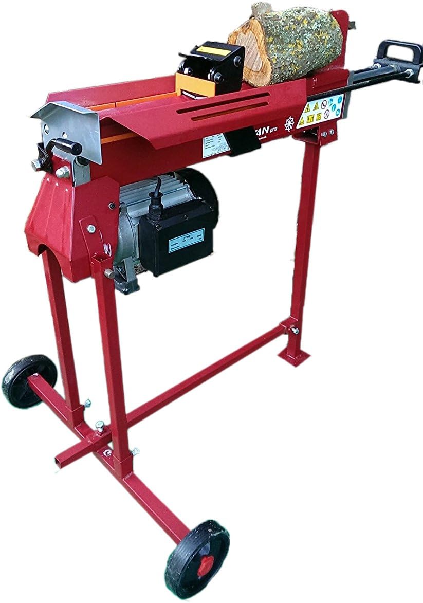 Electric Log Splitter | 7 Ton Wood Cutter with Work Stand | Hydraulic ...