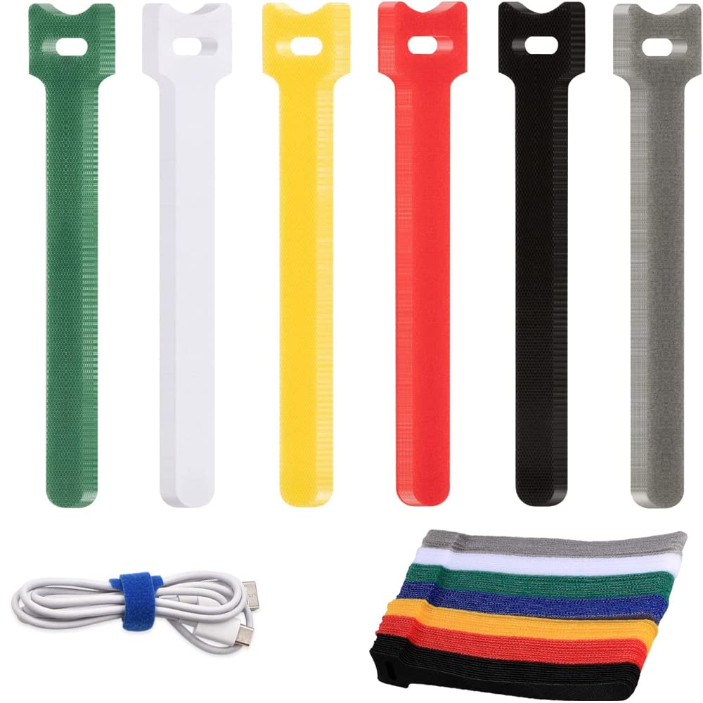 Reusable Cable Ties 70PCS Cable Management Cord Organizer 6 Inch Wire ...
