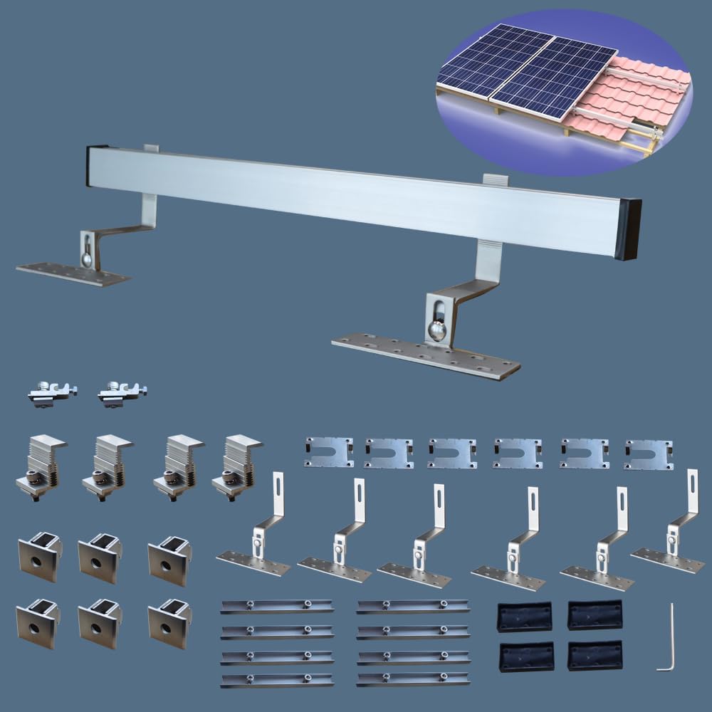 Amazon.com: Solar Panel Mounting Bracket Kit to Metal Roof Sloped or ...
