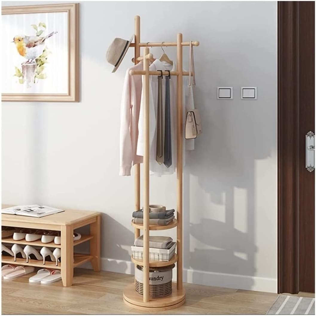 Amazon.com: PIPONS Pole Coat Rack Solid Wood Coat Rack Free Standing ...