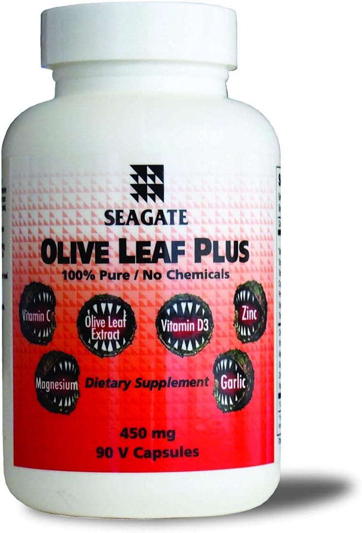 Amazon.com : Seagate Products Olive Leaf Extract 90 Capsules : Olive ...