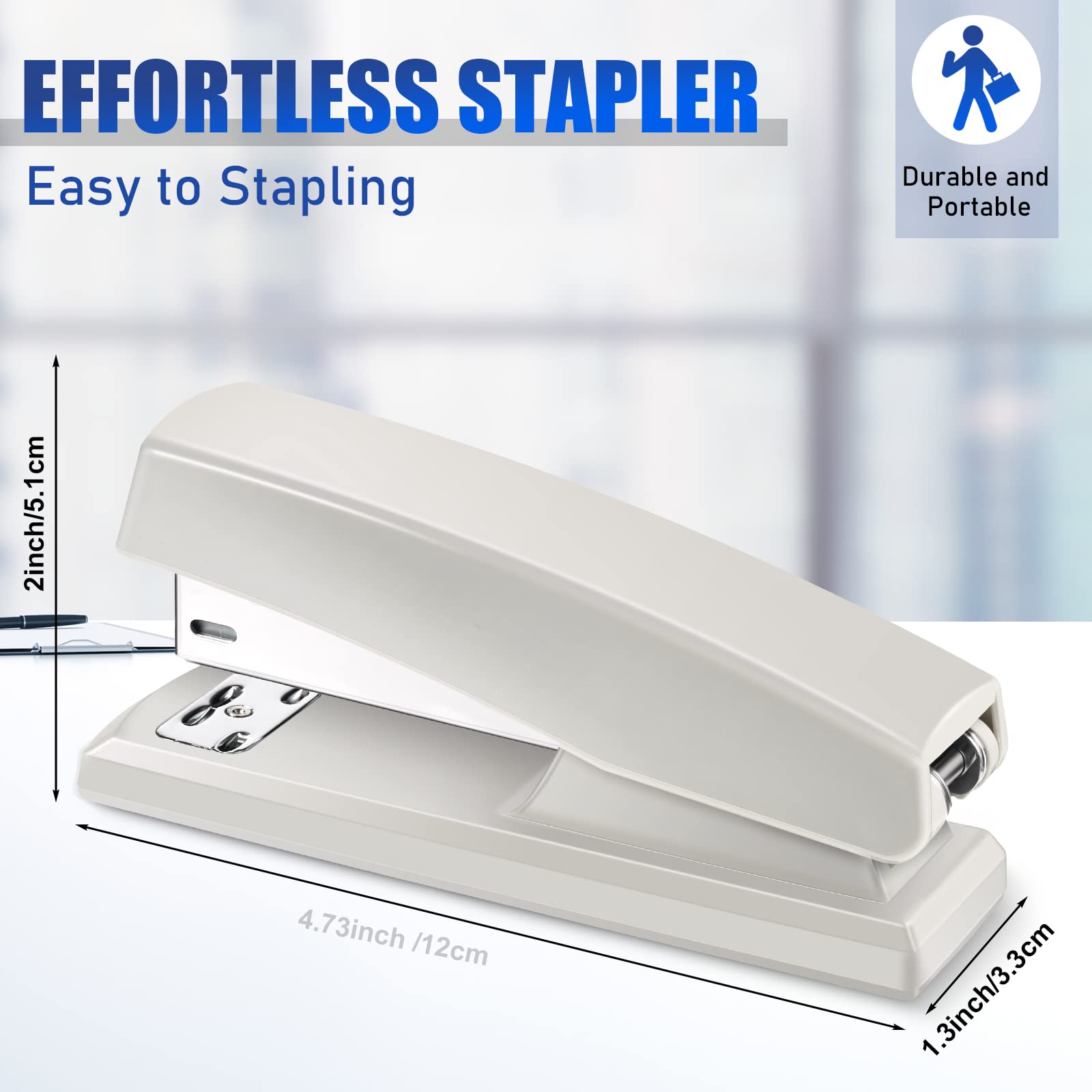 Snapklik.com : Marspark 10 Pcs Stapler For Desk Office Staplers Bulk