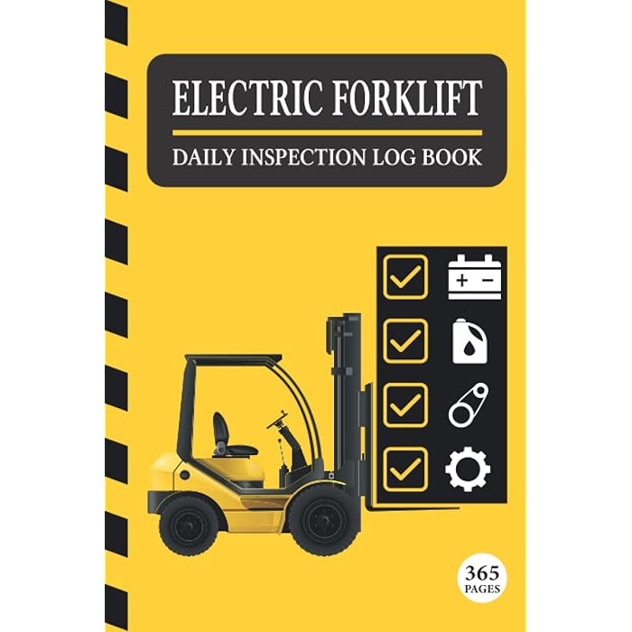 Buy Electric Forklift Daily Inspection Log Book: 365 Pages Forklift ...