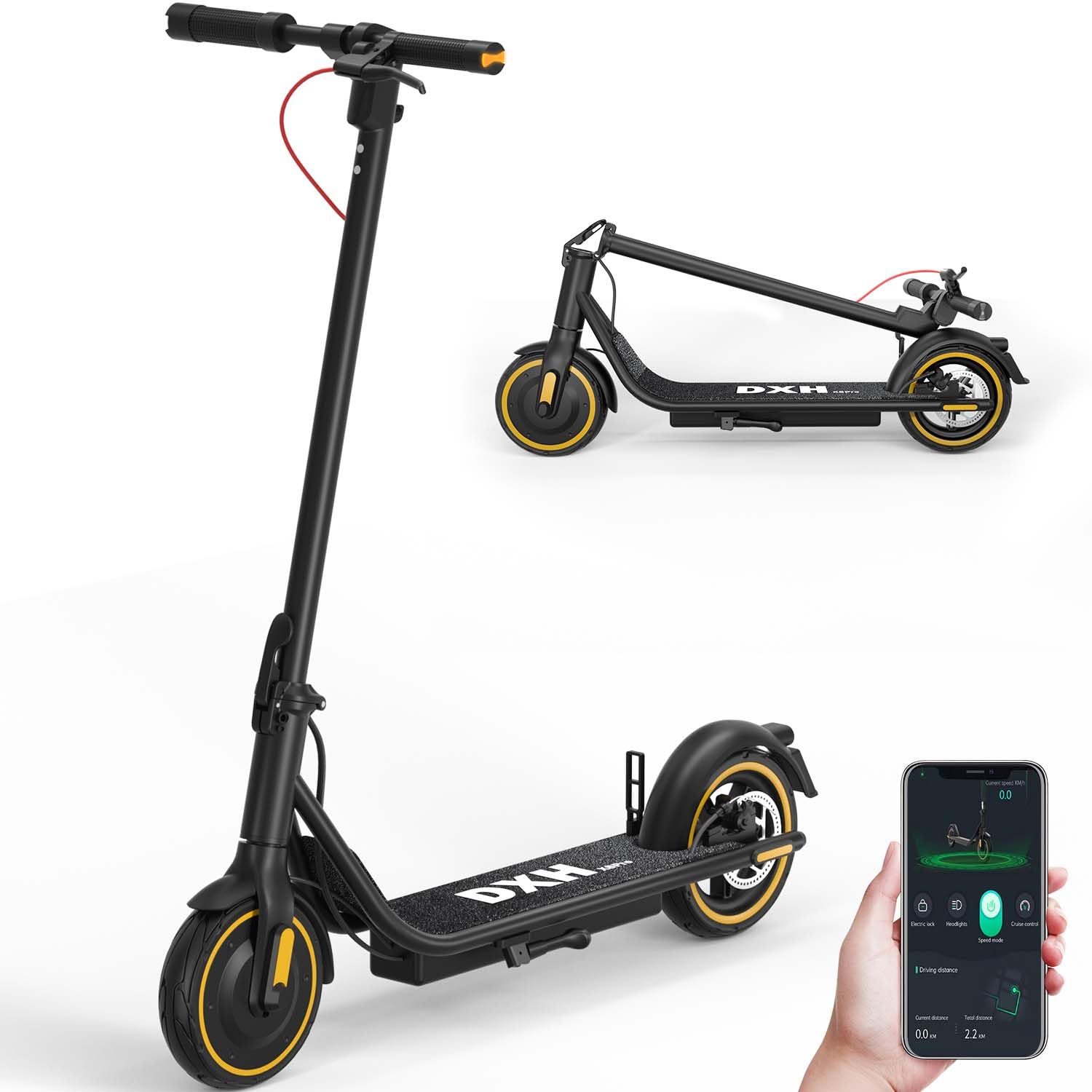 Snapklik.com : Electric Scooter For Youth Adults, Kick Stand Escooter ...