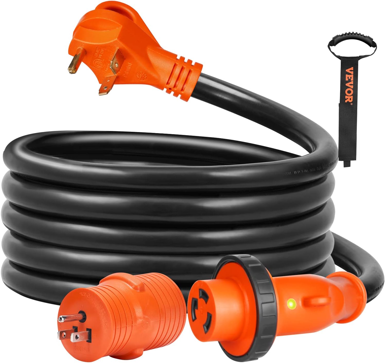 Amazon.com: VEVOR 15 Feet RV Power Cord, 30 Amp, Heavy Duty STW 3 ...