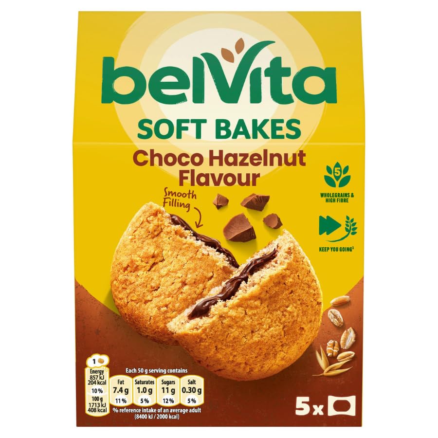 Belvita Breakfast Soft Bakes Chocolate Filled Pack X5 250g 6 ...