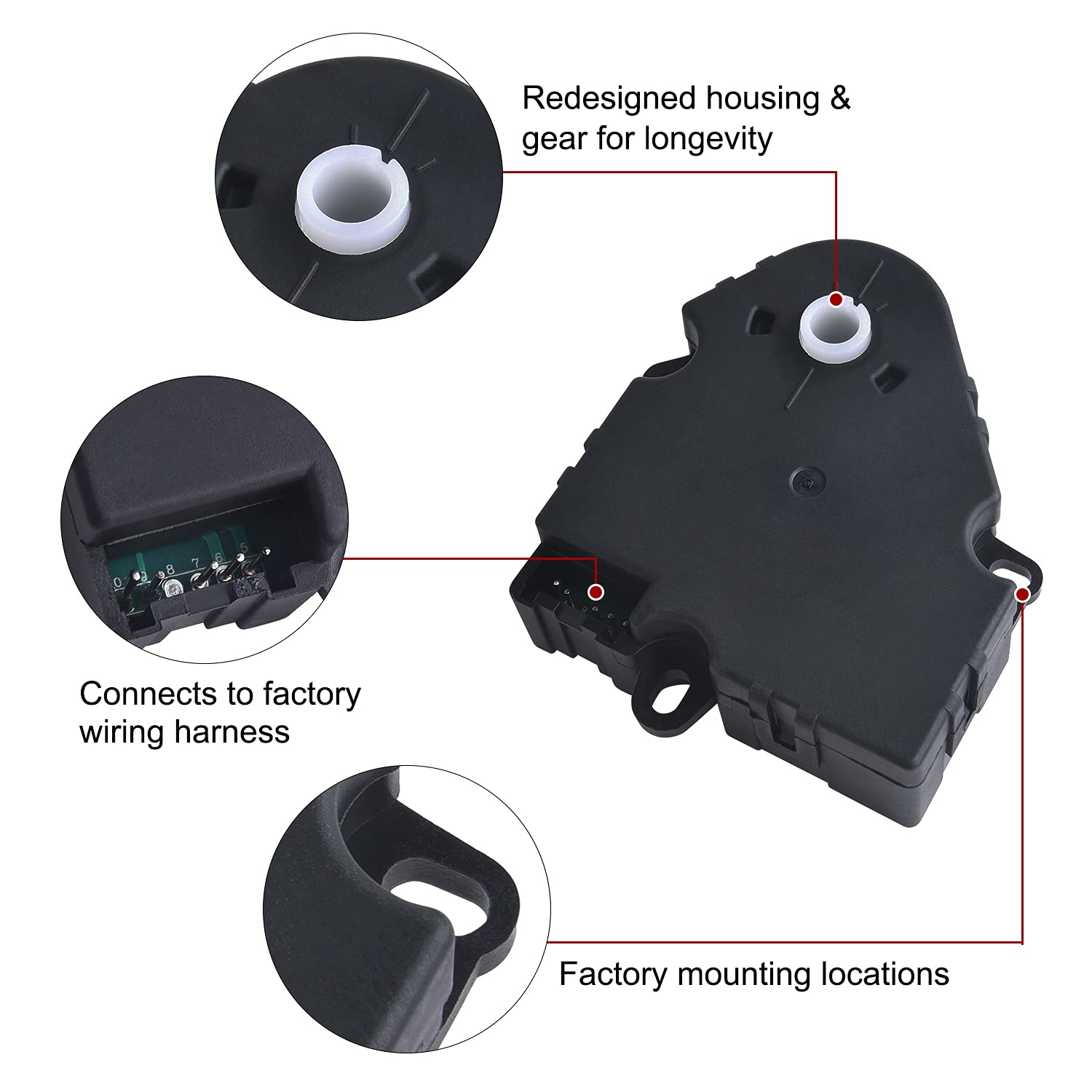 Snapklik.com : 604-111 Blend Door Actuator For Tahoe, GMC Yukon ...
