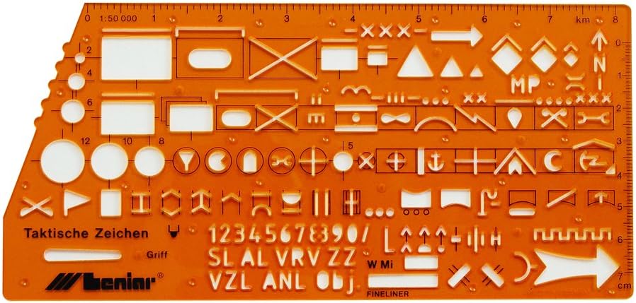 Nato Army Military Map Marking Stencil Series 1 : Amazon.co.uk ...