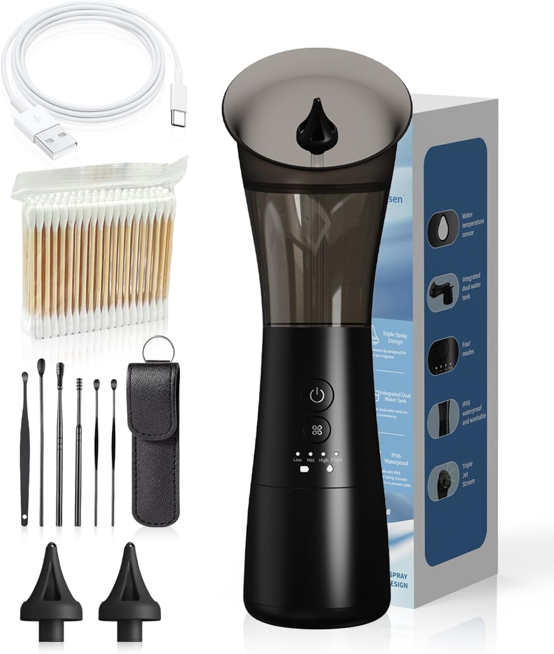Amazon.com: Ear Wax Removal Kit with Integrated Waste Tank, Safe Water ...