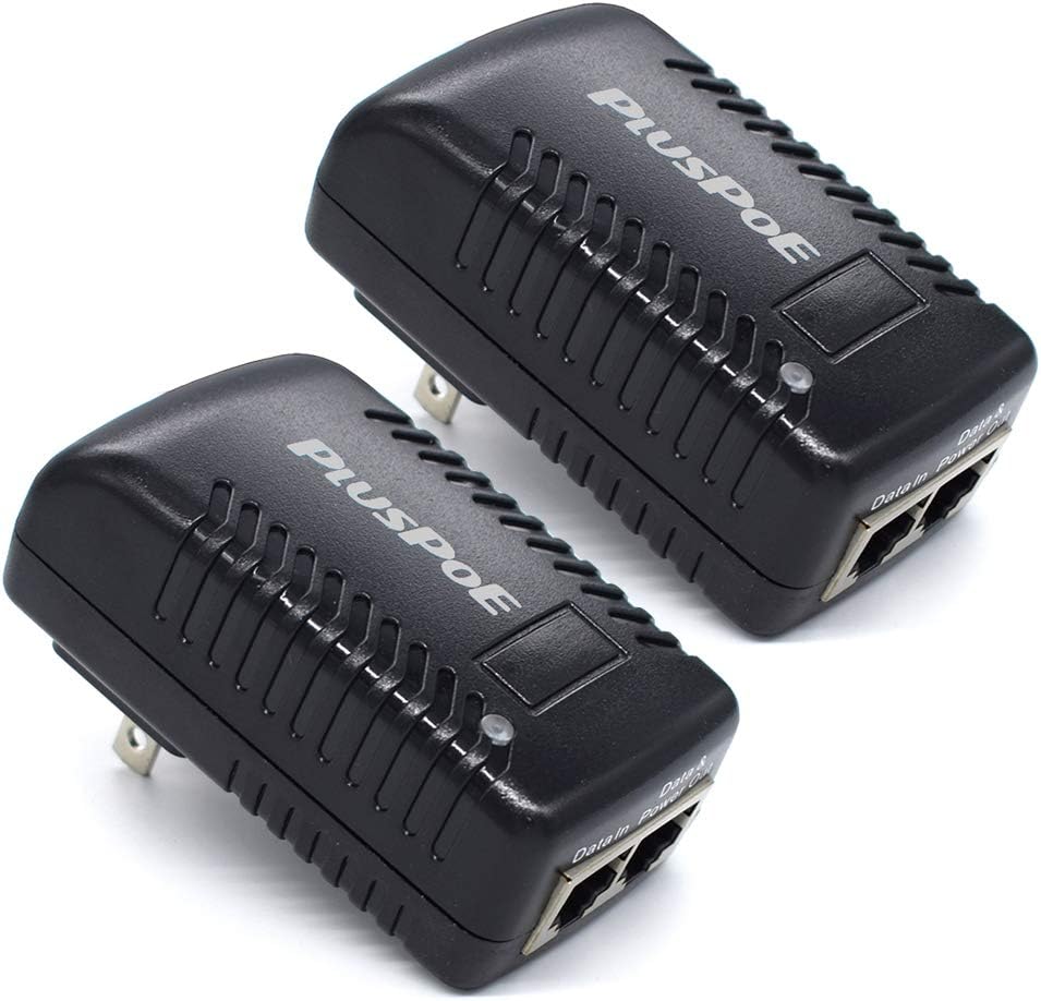Amazon.com: PLUSPOE 2-Pack Wall PoE Injector 48V 24W Power Over ...