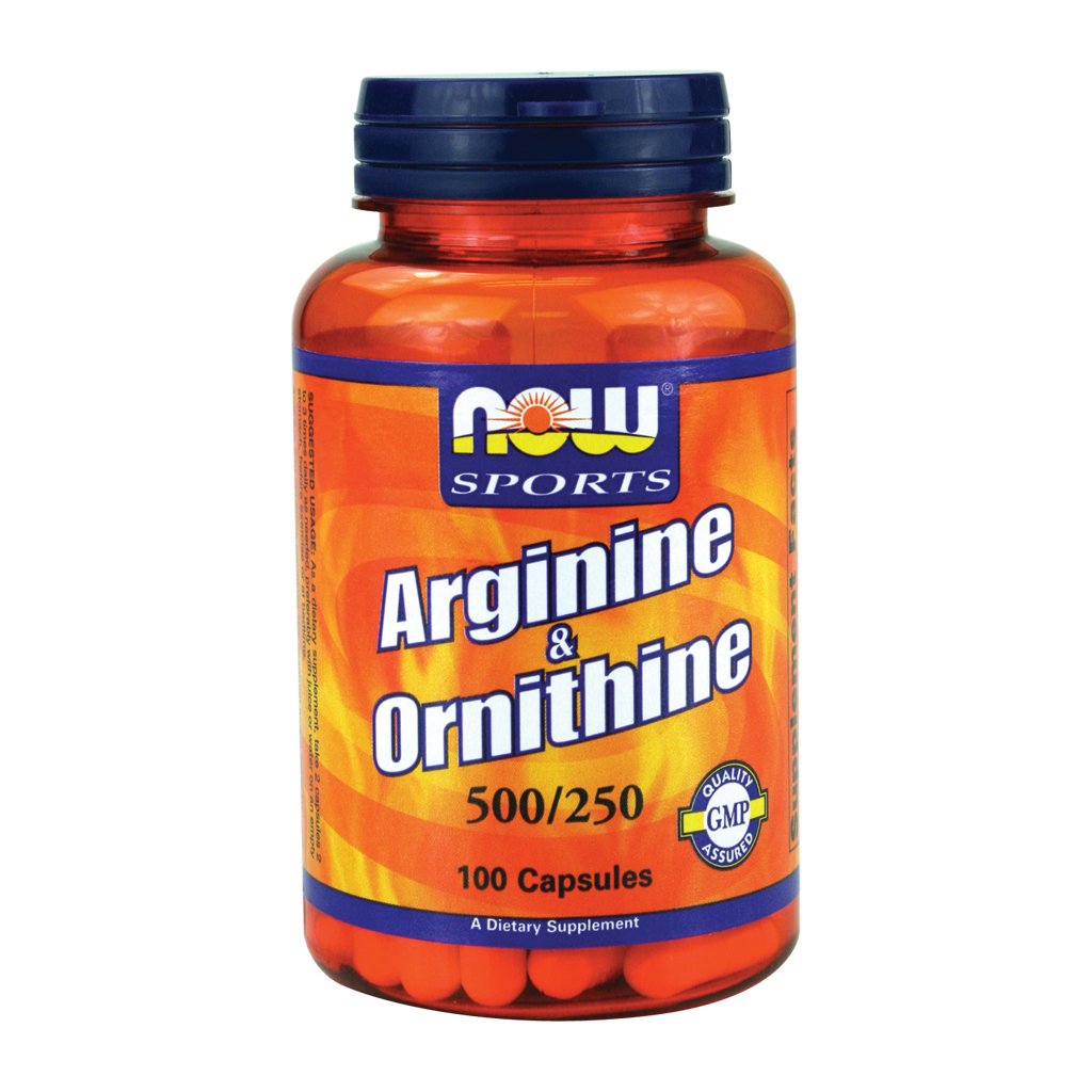 Amazon.com: Now Foods L-Arginine & Ornithine 500/250 mg - 100 Caps 12 ...