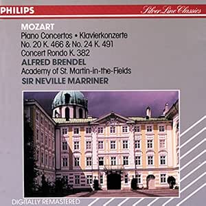 Amazon.com: Mozart: Piano Concertos No. 20 K. 466 & No. 24 K. 491; Concert Rondo K. 382: CDs & Vinyl