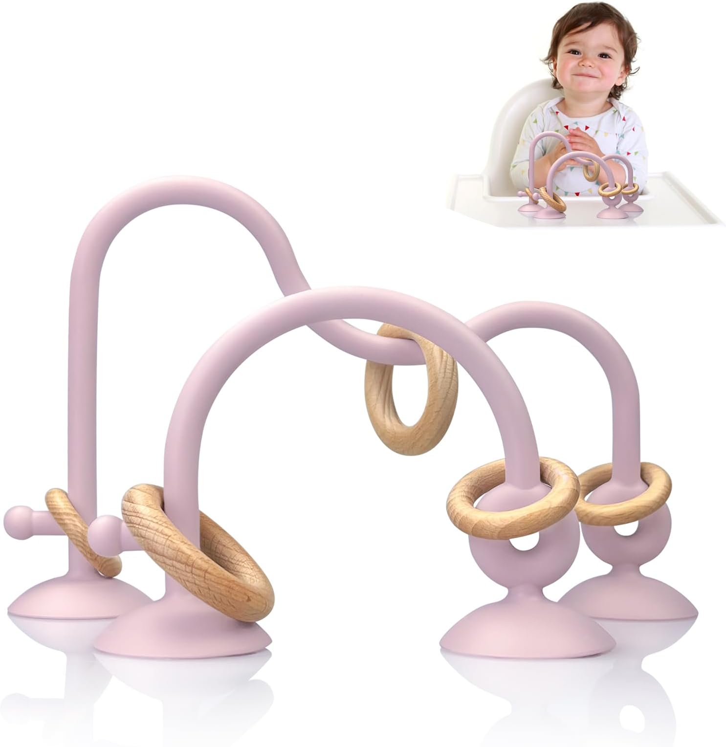 Amazon.com : Baby Sensory Teething Chew High Chair Suction Toys for ...