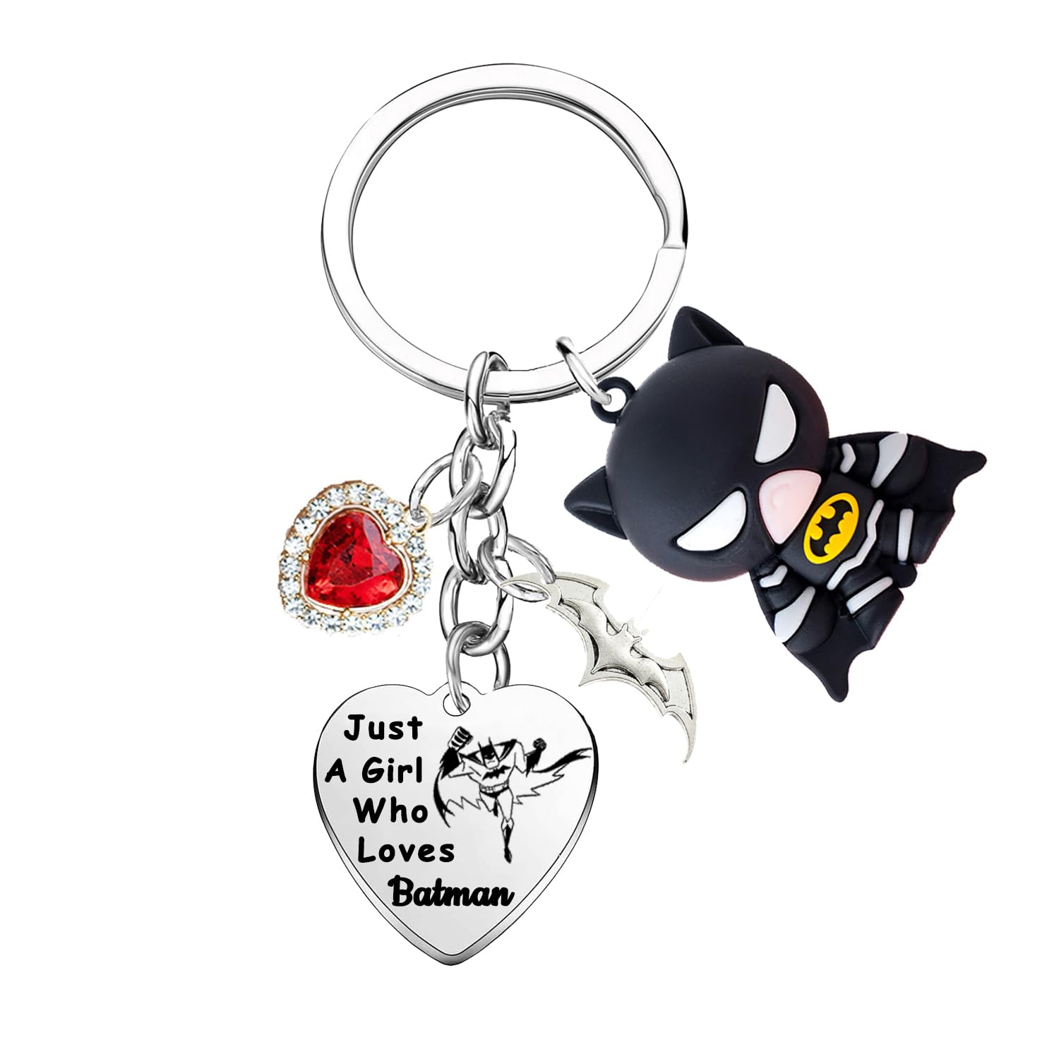 Bat Keychain Bat Symbol Keychain Superhero Gifts for Fans Gifts Anime ...