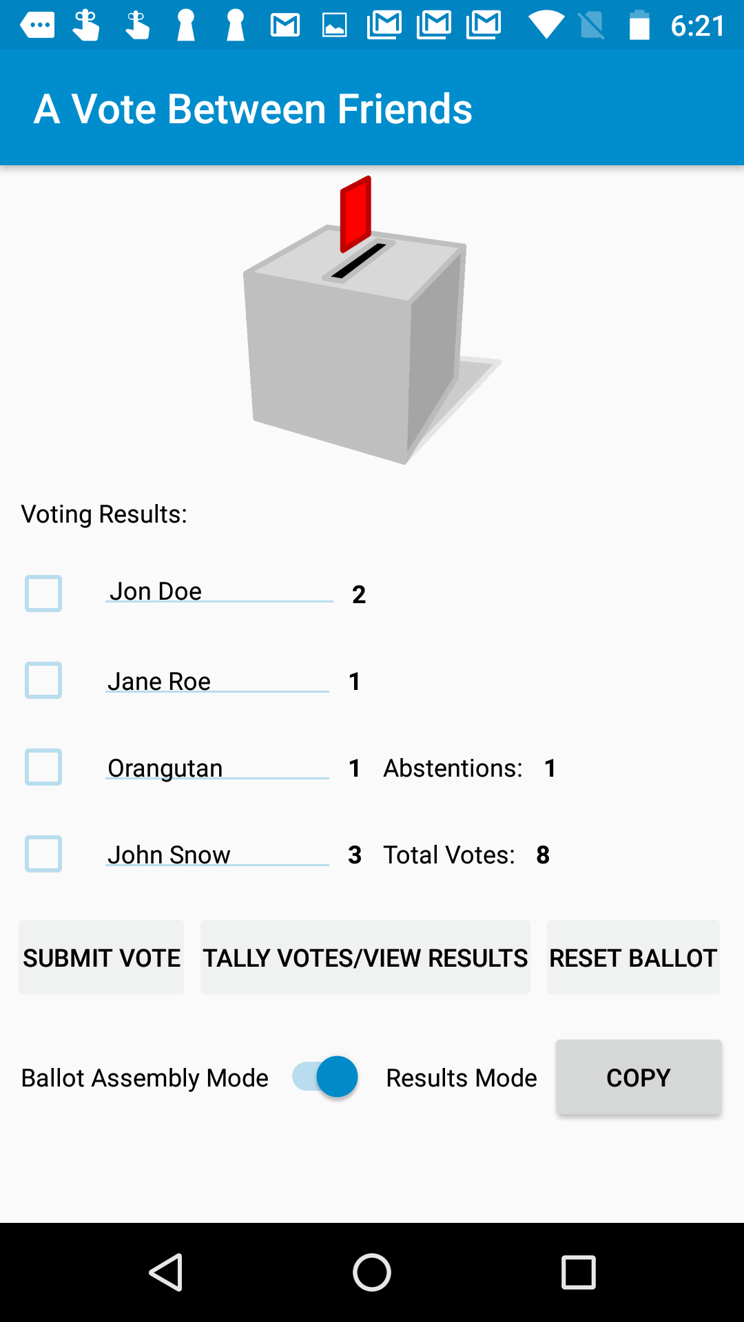 A Vote Between Friends - App on Amazon Appstore