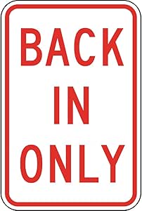 Amazon.com : Back In Only Sign PKE-16517 Parking Control : Business And ...