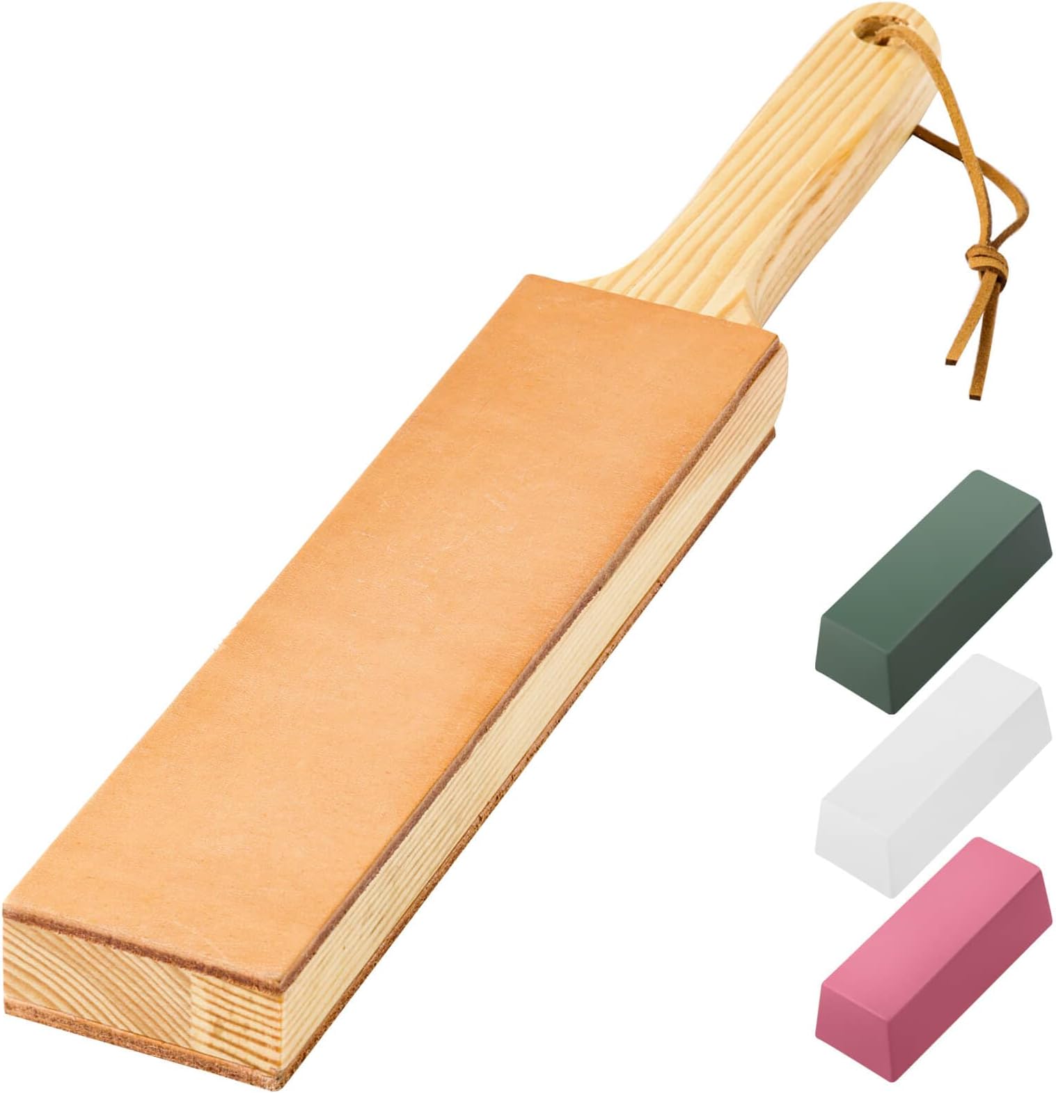 Amazon.com: Artrize Paddle Strop 2 Sided - Italian Leather with ...