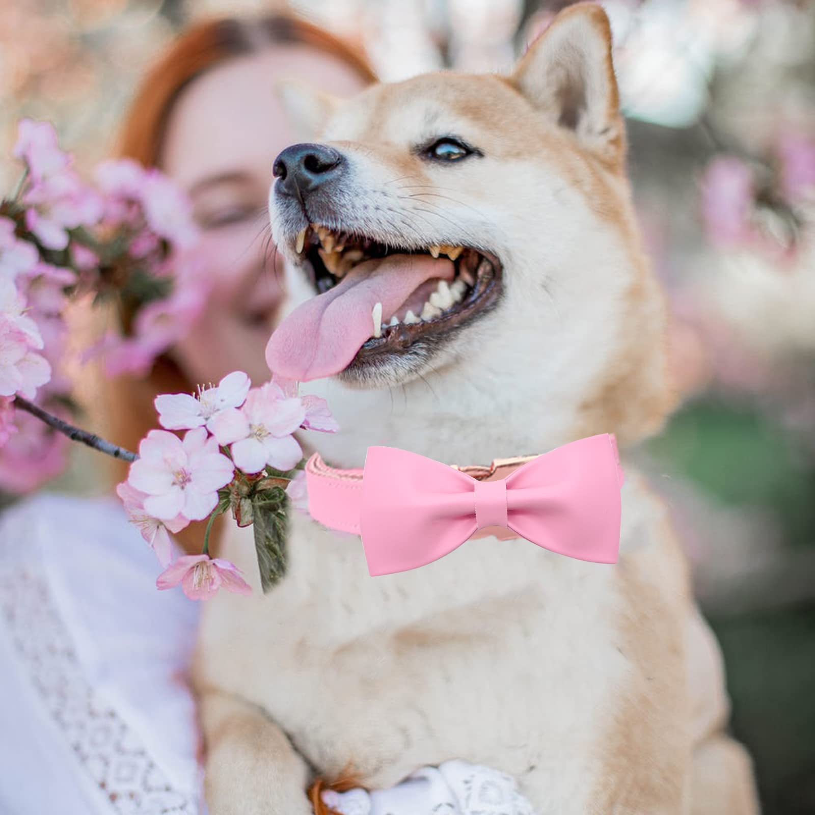 Lazo Lindo Perro Rosa Lazo Para El Pelo De Mascotas, Lazo Para El Pelo