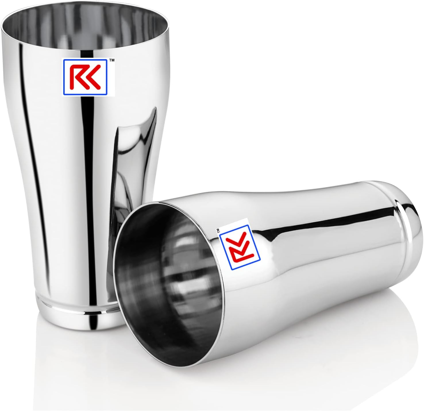 Buy SUMEET Stainless Steel Big Lassi Glass - 2 Pieces, 600 ml Online at ...