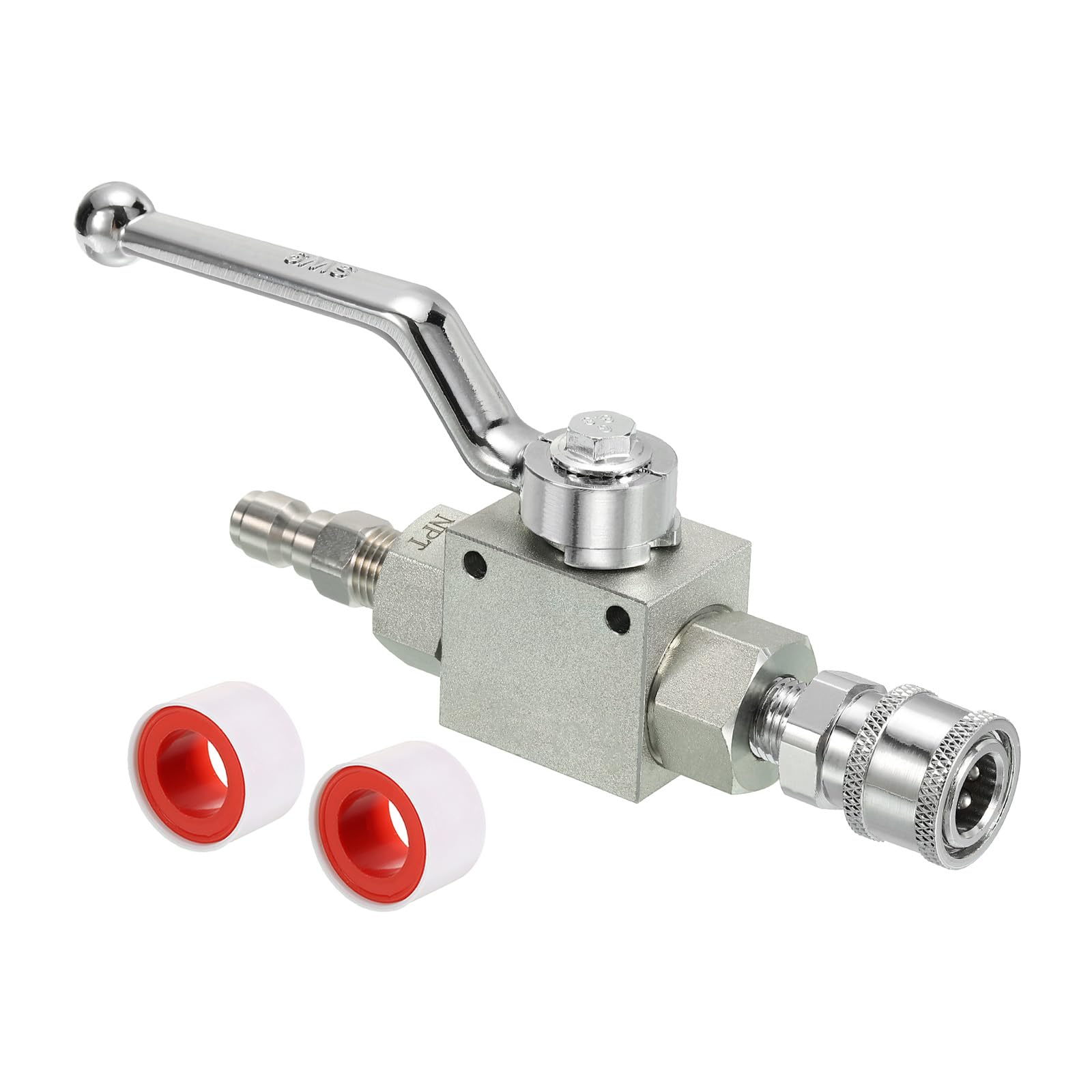 Amazon.com: PATIKIL High Pressure Washer Ball Valve Kit, Stainless ...