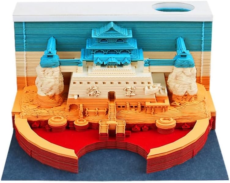 PINNKL 3D Memo Pad, 2024 Desk Calendar Memo Pad, Creative Desk Calendar ...