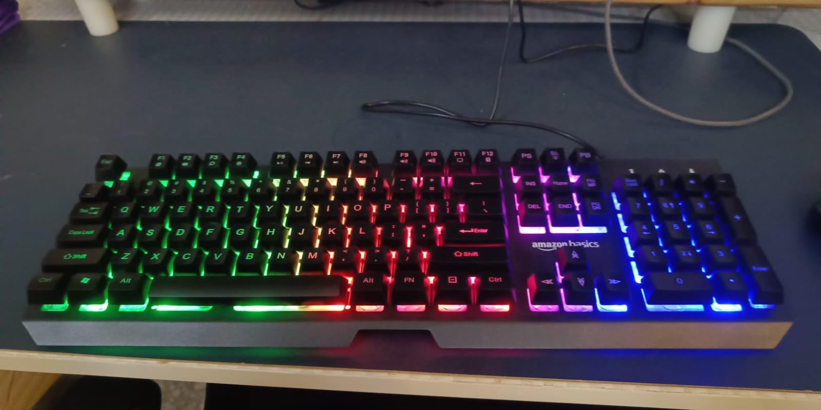 Amazon.in: Buy (Refurbished) AmazonBasics Backlit Gaming Keyboard, LED ...