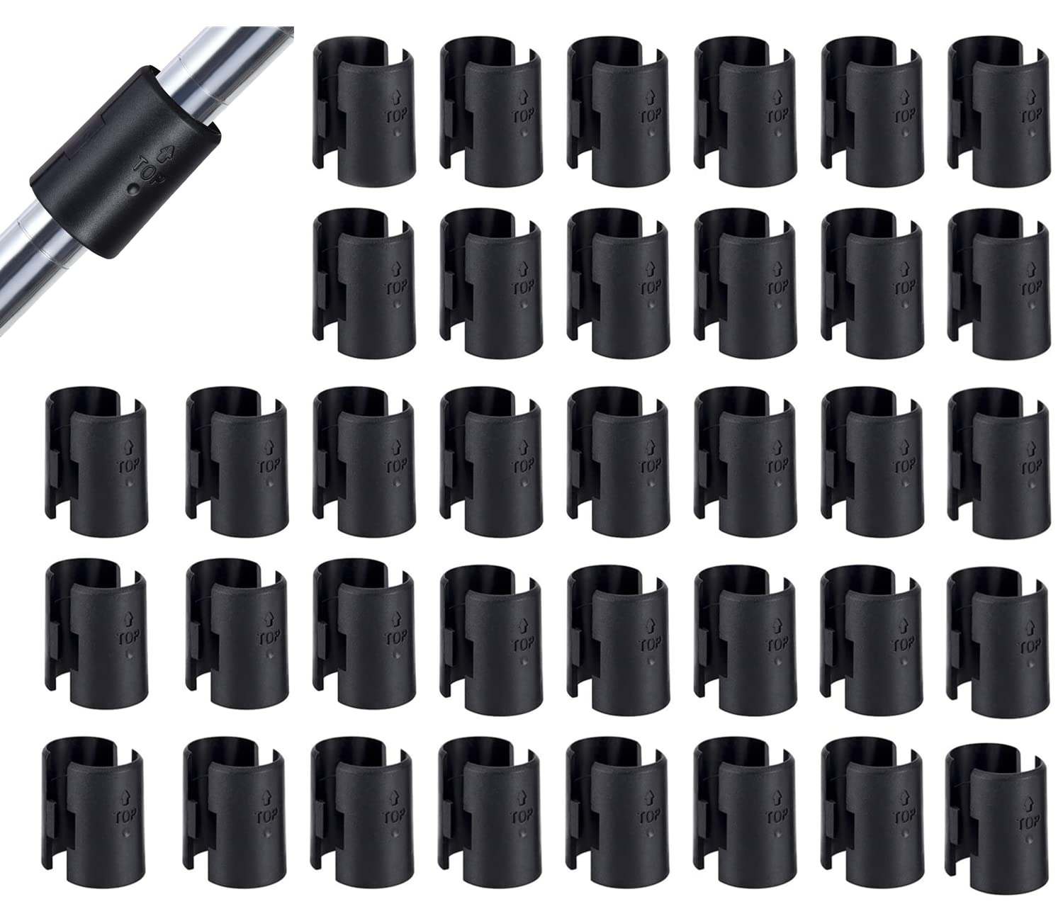 Amazon.com: Swesy 72 Pack 36 Pairs Wire Shelving Shelf Lock Clips for 1 ...