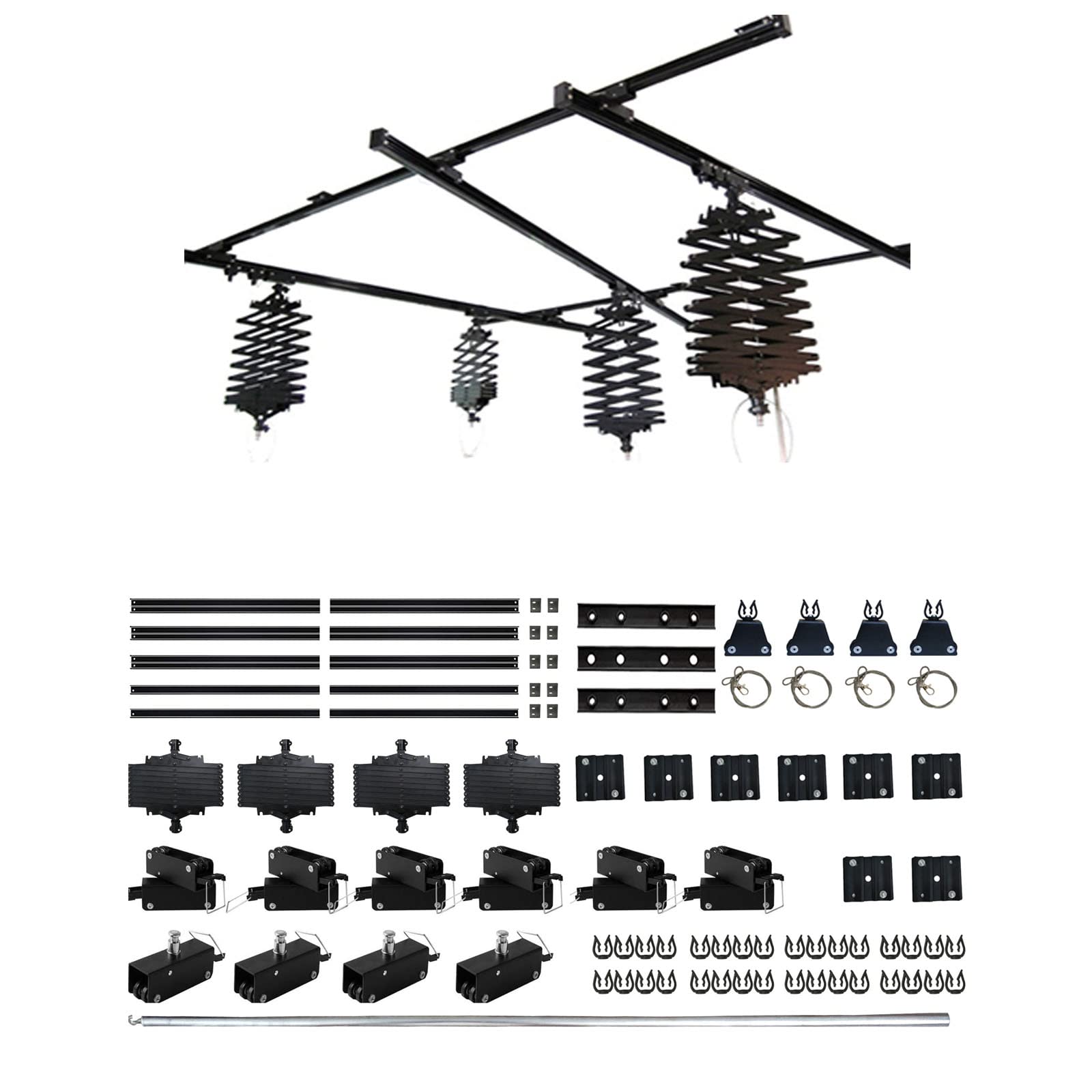 Buy 158" x 158"Studio Photography Pantograph Ceiling Rail System 43 ...
