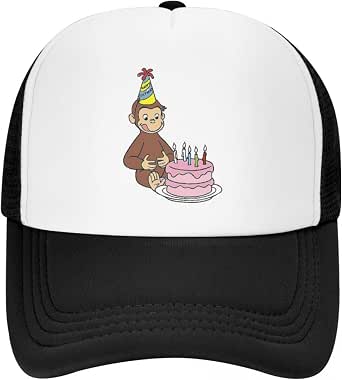 UKHQFED Baseball caps with Various Patterns Curious George Cap Fashion ...