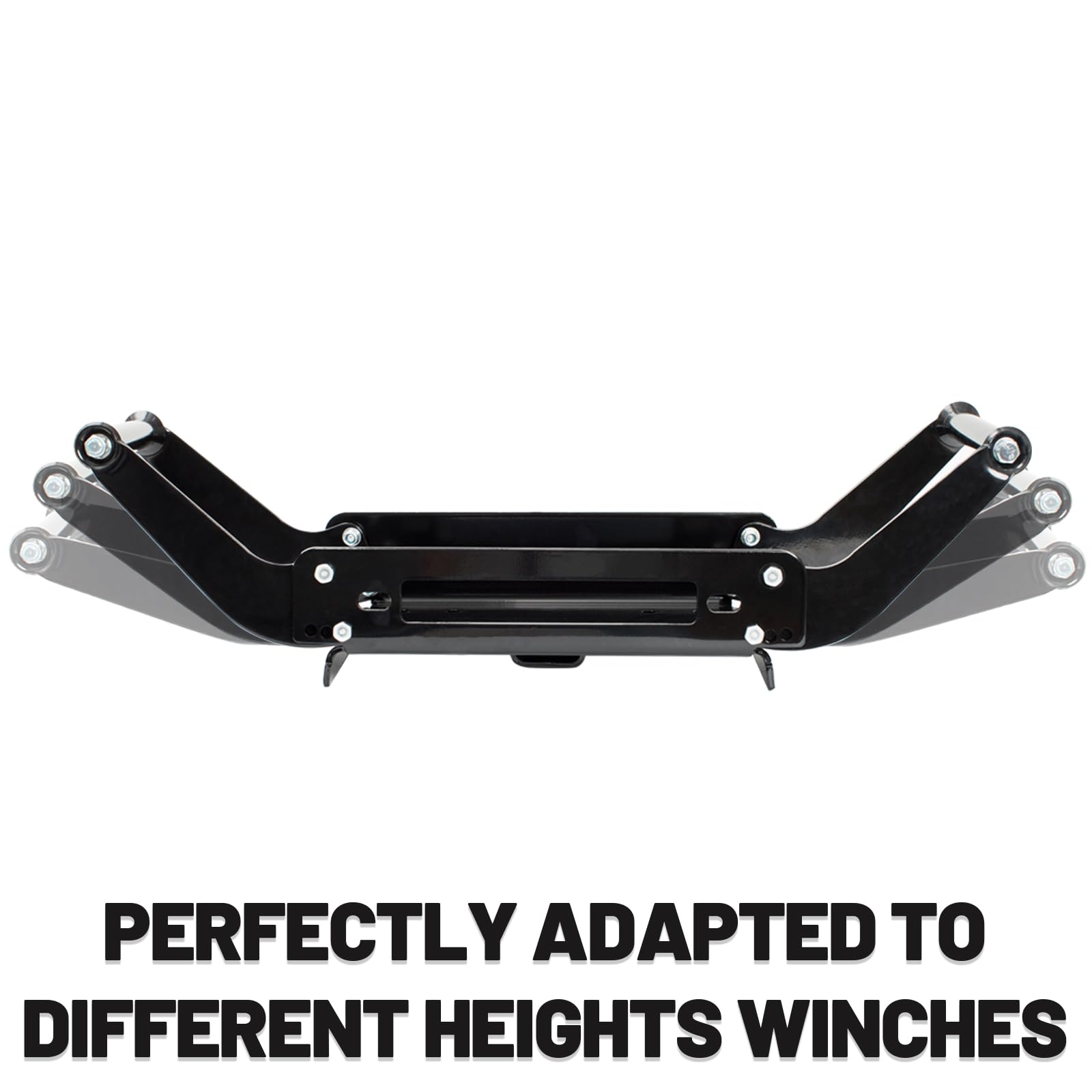 Snapklik.com : Cradle Winch Mounting Plate Hitch Mounted Winch Receiver ...