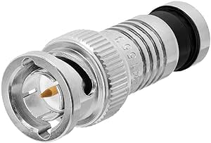 Platinum Tools 28038J BNC RG6 Compression Connector, Nickel 40/Jar ...