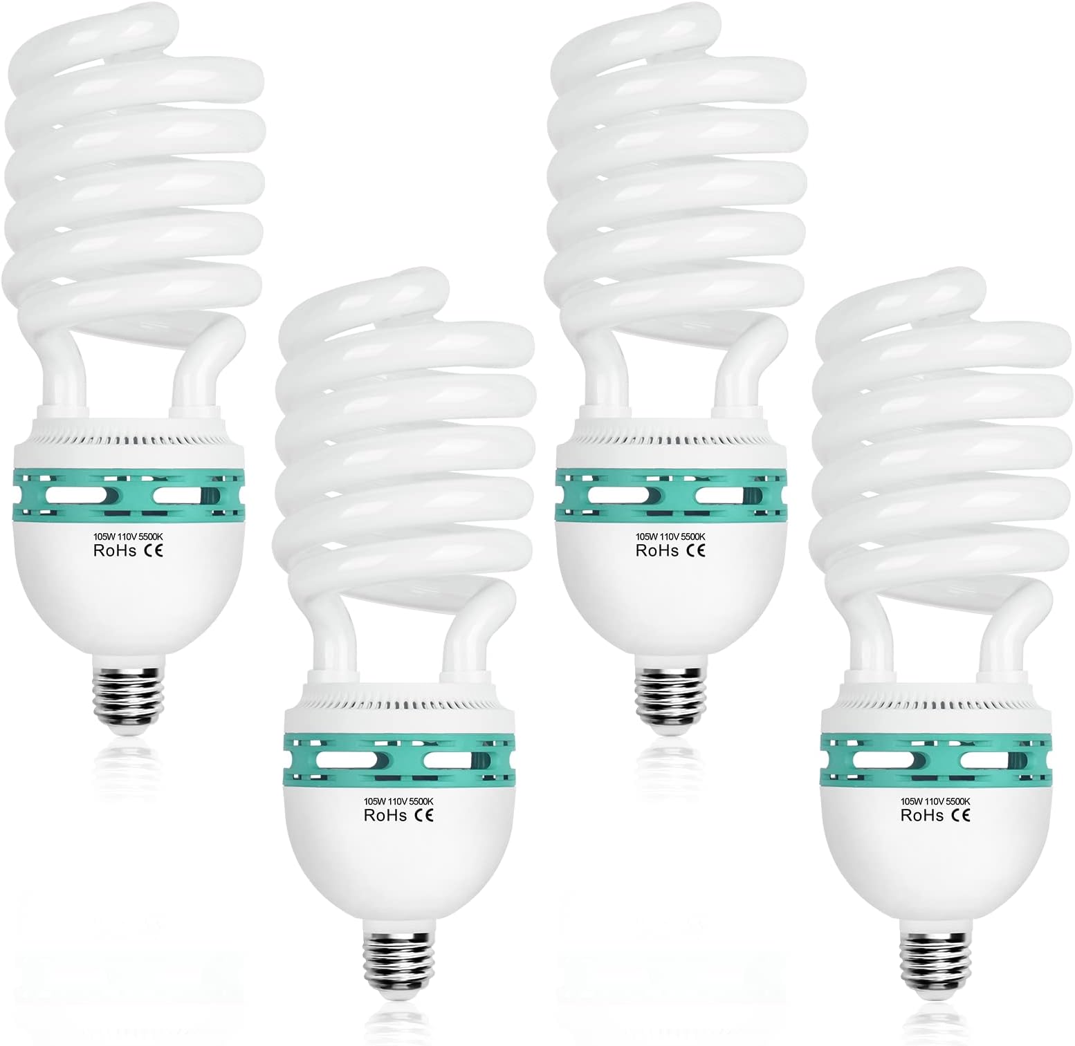 Satco S7377 105 Watt (400 Watt) 7000 Lumens Hi-Pro Spiral CFL Daylight ...