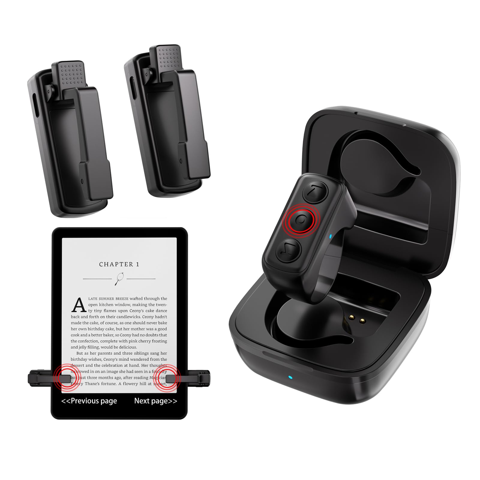 Amazon.com: BIFTU RF Remote Page Turner for Kindle Paperwhite Oasis ...