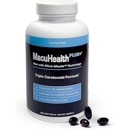 Amazon.com: Macuhealth Plus+ Eye Vitamins Supplement for Adults - 90 ...