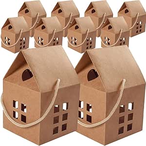 Amazon.com: Stocking Stuffers 10pcs Wedding Candy Boxes House Shaped ...