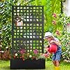 Amazon.com : Elevens Metal Planter with Trellis, Trellis with Planter Box & Privacy Screen ...